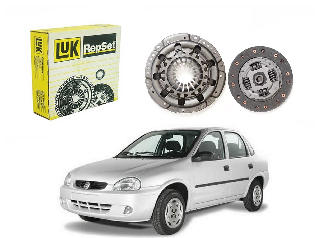 KIT EMBREAGEM LUK CHEVROLET CORSA SEDAN 1.6 2000 A 2006 - Go! Mec Web