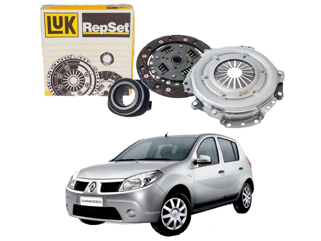 KIT EMBREAGEM LUK ORIGINAL RENAULT SANDERO 1.6 2007 A 2013 - Go! Mec Web