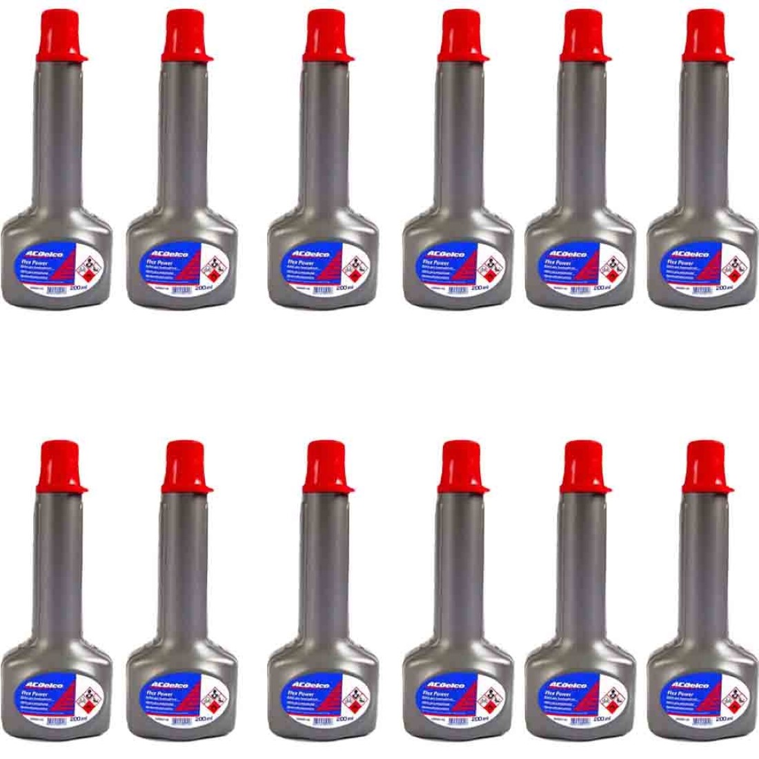 KIT 12 ADITIVOS DE COMBUSTÍVEL FLEXPOWER ACDELCO 200ML - Go! Mec Web